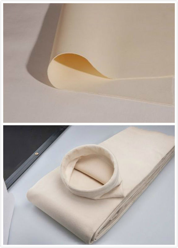 High Efficiency PPS Felt Filter Material / Dust Collector Filter Cloth
